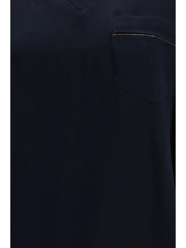 Fabiana Filippi V-neck Short Sleeve Top