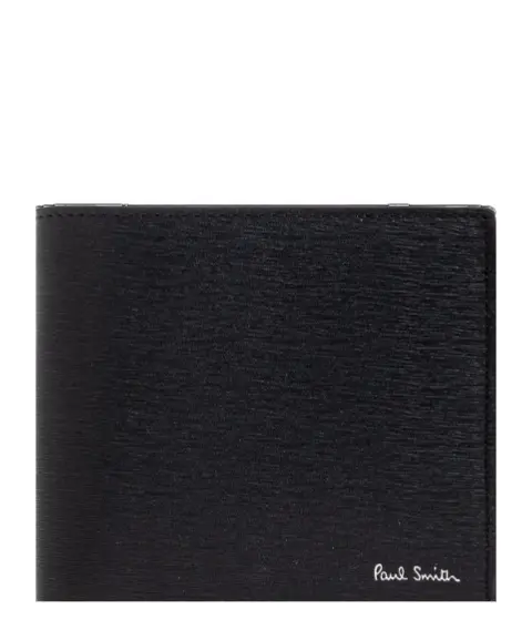 Paul Smith Logo Bifold Wallet - Black