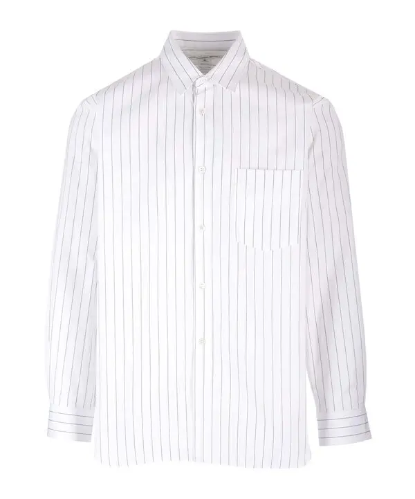 Comme Des Garçons Long-sleeved Shirt - White