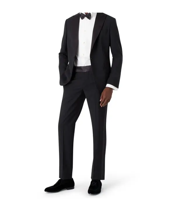Giorgio Armani Peak-lapel Single-breasted Suit - Black