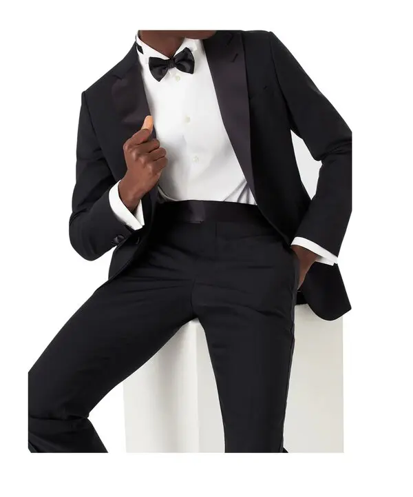Giorgio Armani Peak-lapel Single-breasted Suit - Black