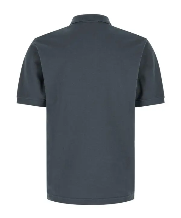 Stone Island Logo Patch Short-sleeved Polo Shirt