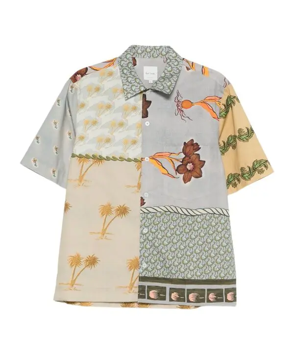 Paul Smith Patchwork Printed Shirt - Gray