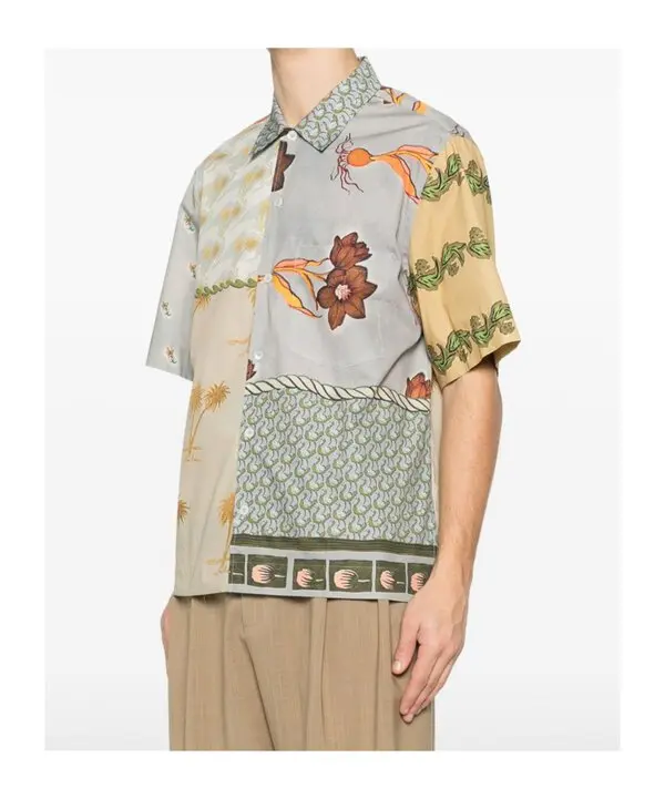 Paul Smith Patchwork Printed Shirt - Gray