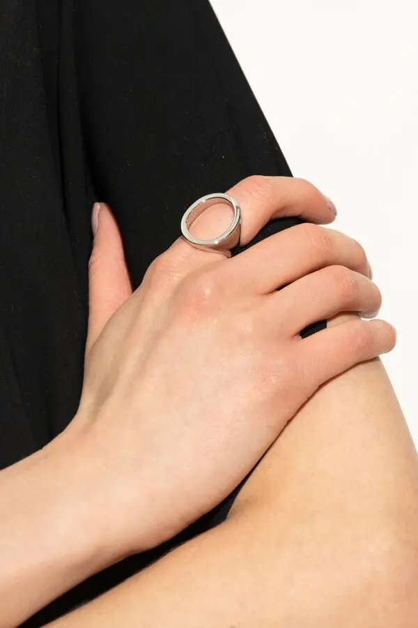 MAISON MARGIELA Minimal Logo Cut-out Detail Ring