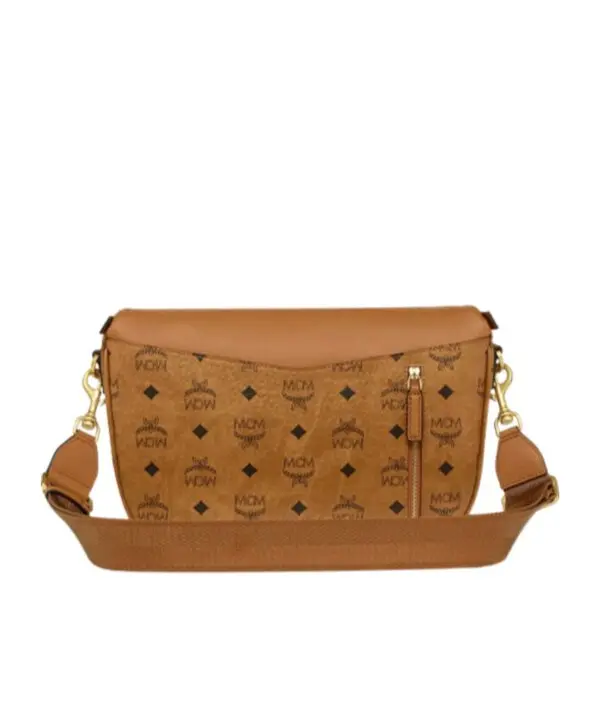 Mcm Small Diamant 3d Crossbody Bag - Cognac Brandy