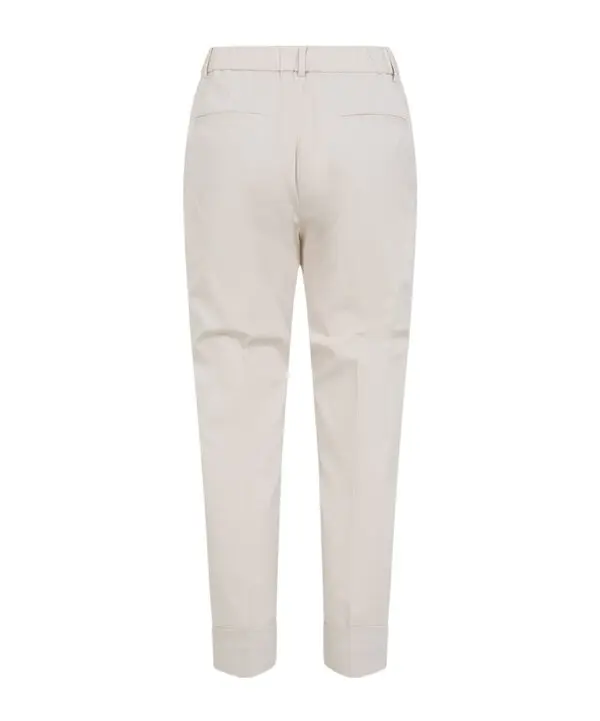 Peserico Tapered Trousers With Cuffed Hem - White