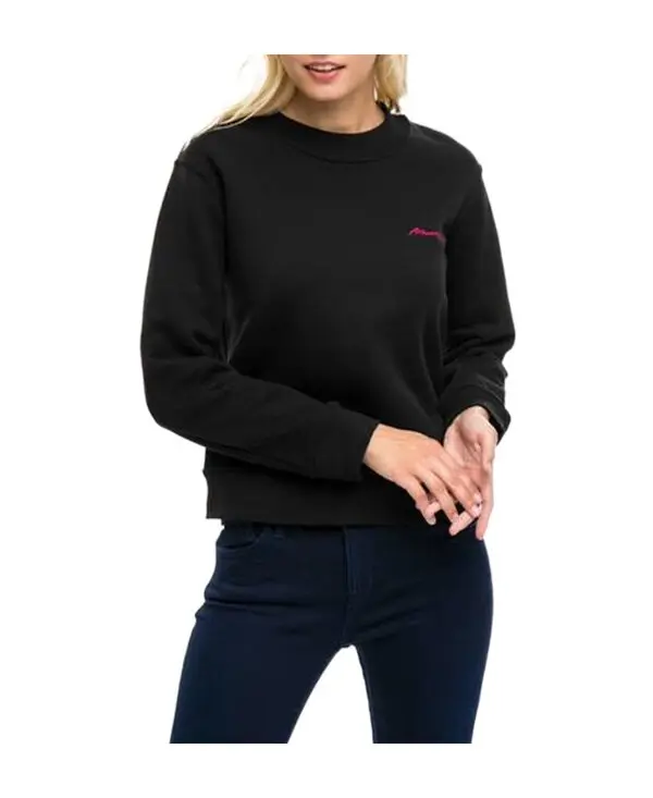 Emporio Armani Round Neck Long Sleeve Sweater With Logo Detail