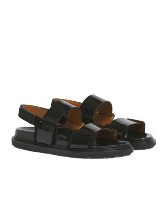 Marni Fussbett Double-strap Sandals - Black