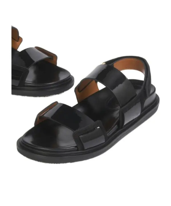 Marni Fussbett Double-strap Sandals - Black