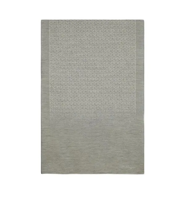 FERRAGAMO Logo Scarf - Gray