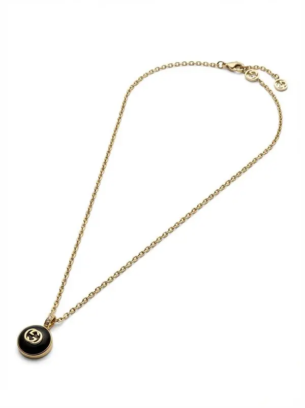 Gucci Interlocking G Pendant Necklace - Yellow