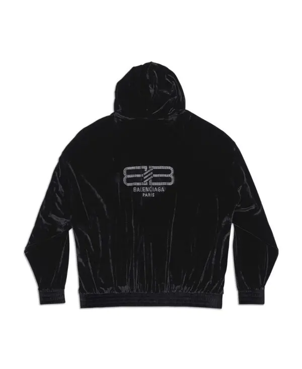 Balenciaga Bb Paris Strass Hoodie