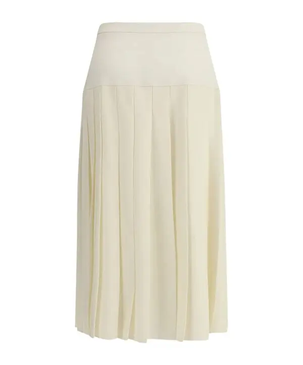 Alessandra Rich Pleated Midi Skirt