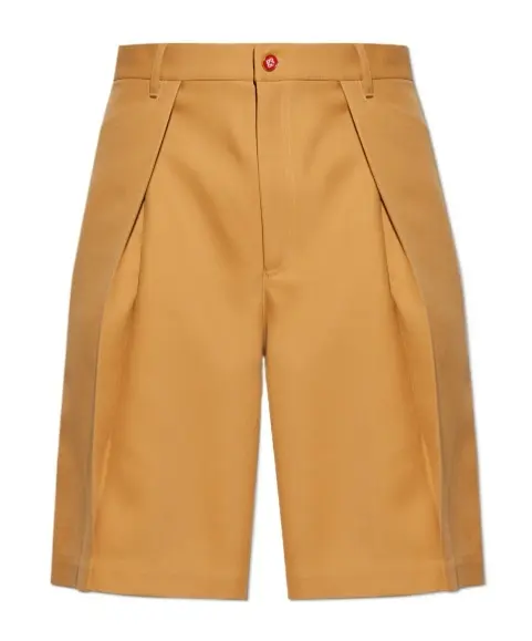 Casablanca Waistband Loop Shorts - Beige