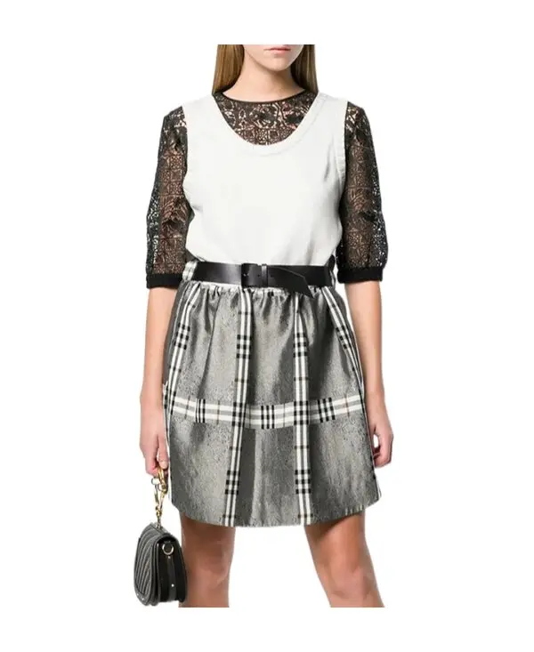 Alberta Ferretti Logo Dress - Gray