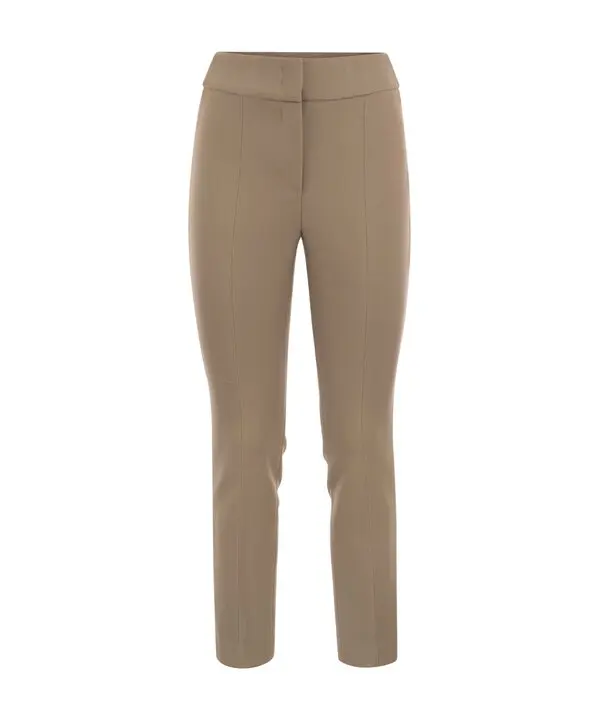 Peserico Stretch Gabardine Slim Trousers - Gray