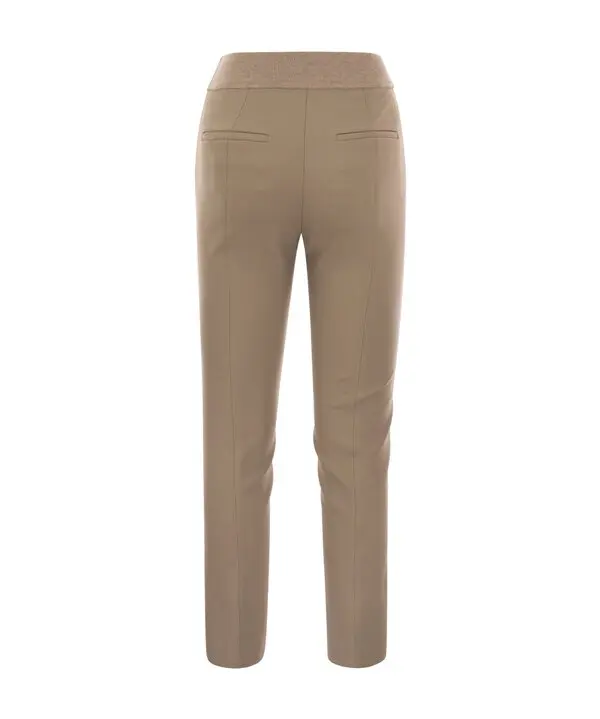Peserico Stretch Gabardine Slim Trousers