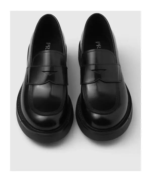 Prada Logo Detail Loafers