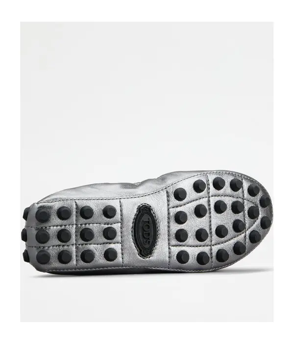 TOD'S Metallic Leather Ballet Flats