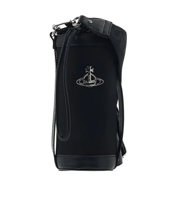 VIVIENNE WESTWOOD Logo Bucket Shoulder Bag - Black