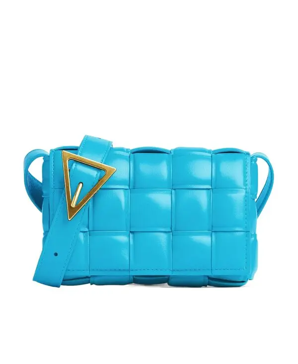 Bottega Veneta Padded Cassette Small Crossbody Bag - Blue