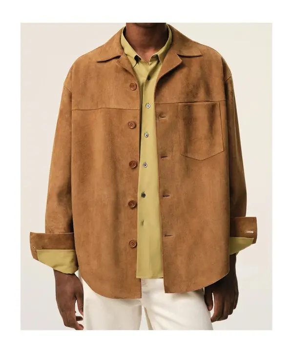 AMI Paris Buttoned Overshirt - Brown