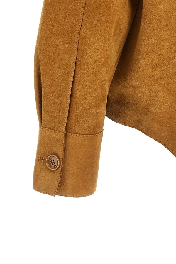 AMI Paris Buttoned Overshirt - Brown