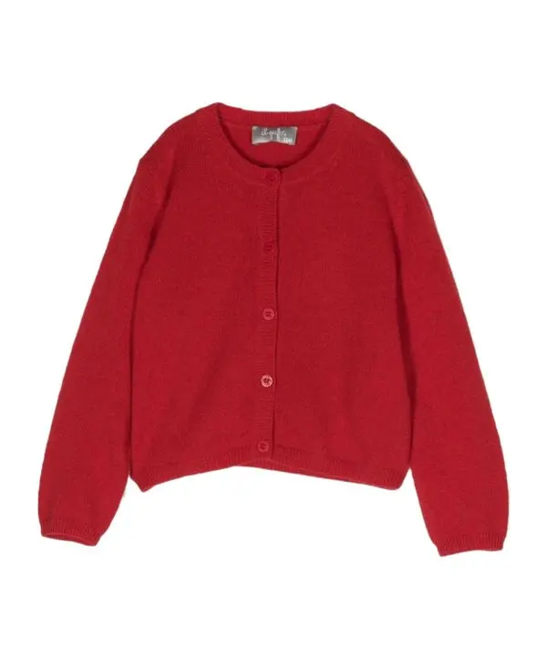 IL GUFO Round Neck Virgin Wool Cardigan
