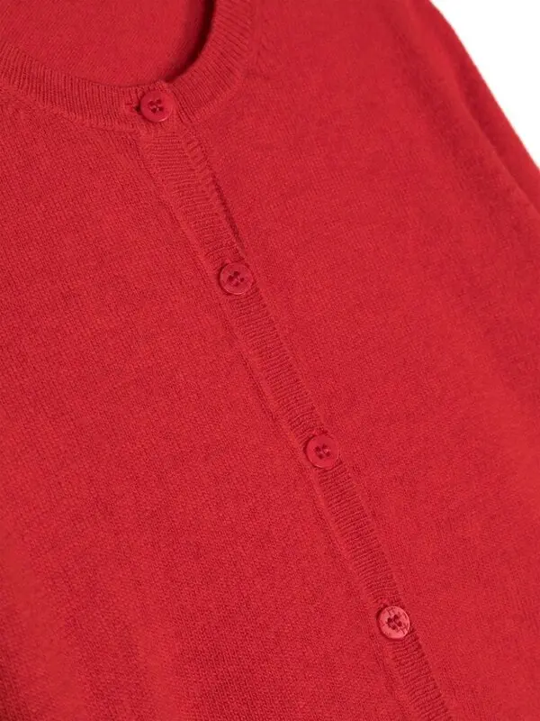 IL GUFO Round Neck Virgin Wool Cardigan