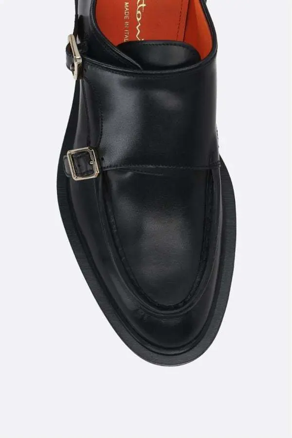 Santoni Double Monk Strap Loafers