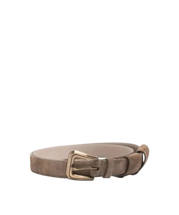 Brunello Cucinelli Suede Belt - Brown