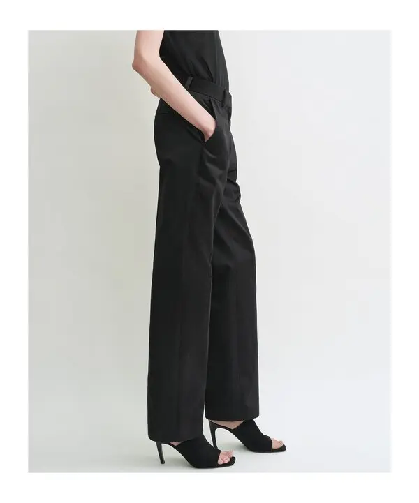 TOTEME Straight Fit Tailored Trousers - Black