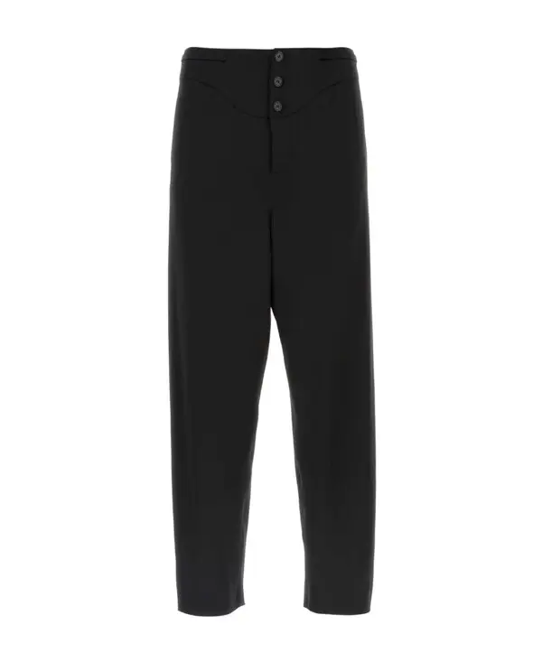 Saint Laurent Button Detailed Straight Leg Pants
