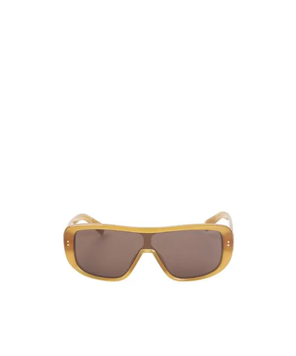 Jacquemus Shield Frame Sunglasses - Brown