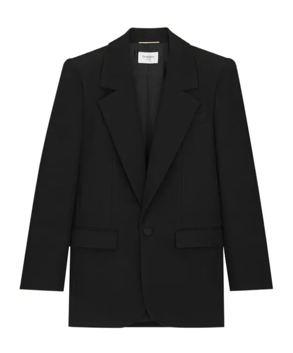 Saint Laurent Single-breasted Blazer - Black