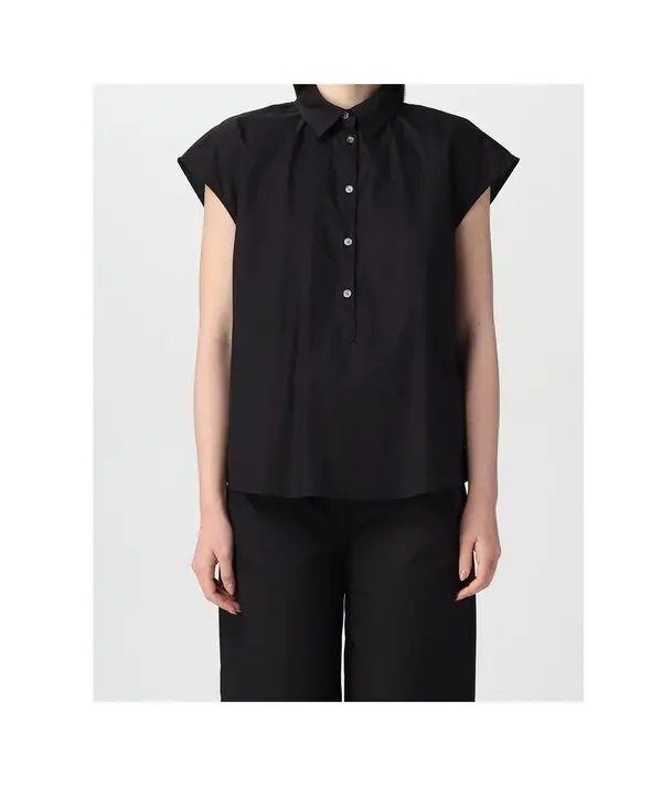 Woolrich Cap-sleeved Shirt With Lapel Collar