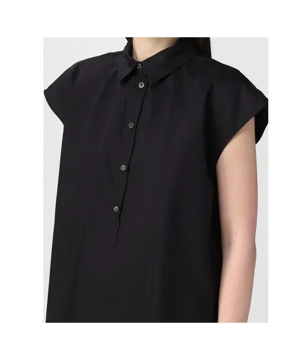 Woolrich Cap-sleeved Shirt With Lapel Collar