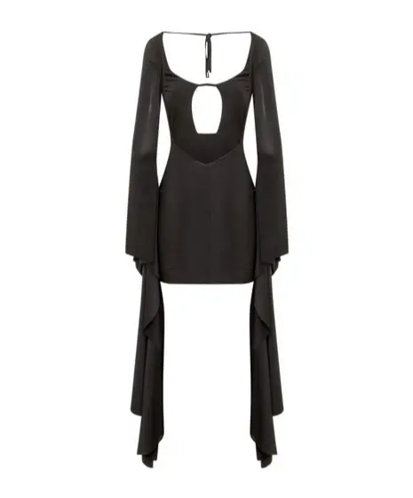 Giuseppe Di Morabito Cut Out Draped Sleeves Mini Dress