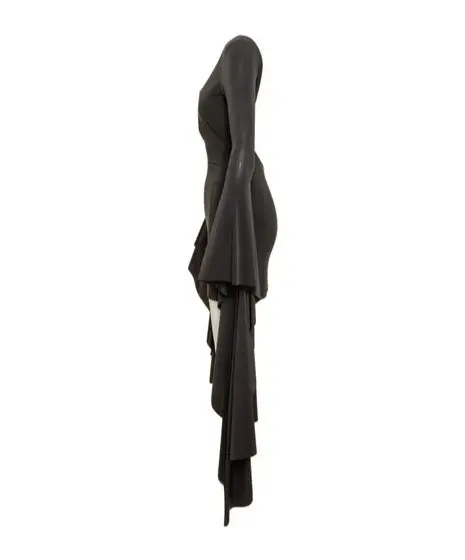 Giuseppe Di Morabito Cut Out Draped Sleeves Mini Dress