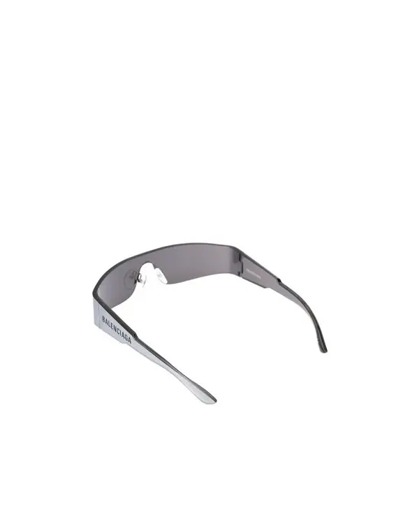 Balenciaga Logo Sports Sunglasses - Gray