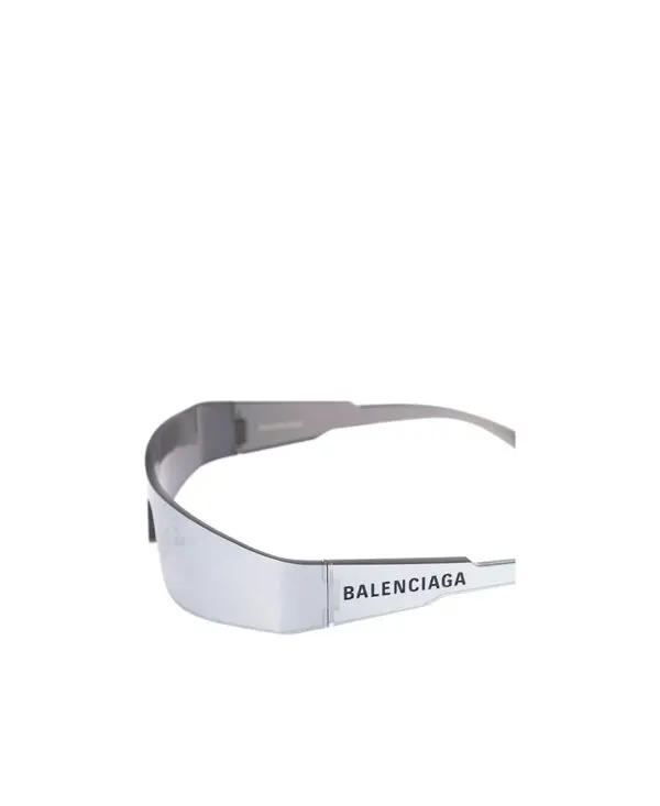 Balenciaga Logo Sports Sunglasses - Gray