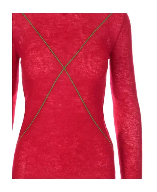 Bottega Veneta Knitted Roll-neck Jumper With Cross Detail