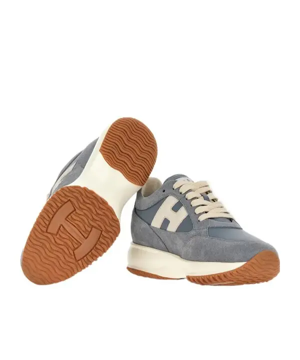 Hogan Interactive Lace-up Sneakers - Light Blue