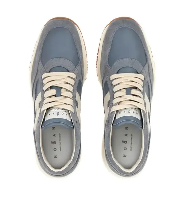 Hogan Interactive Lace-up Sneakers - Light Blue
