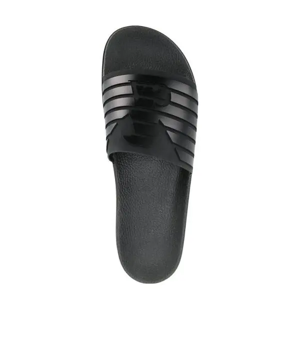 Emporio Armani Ribbed Logo Slides