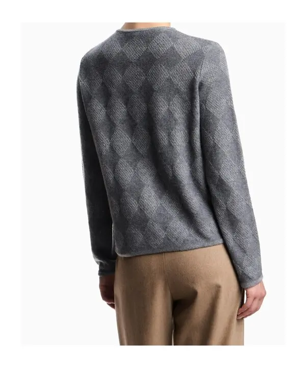 Emporio Armani Diamond-pattern Button Cardigan