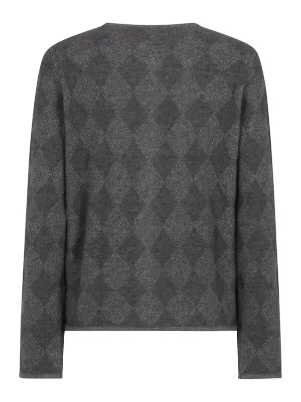 Emporio Armani Diamond-pattern Button Cardigan