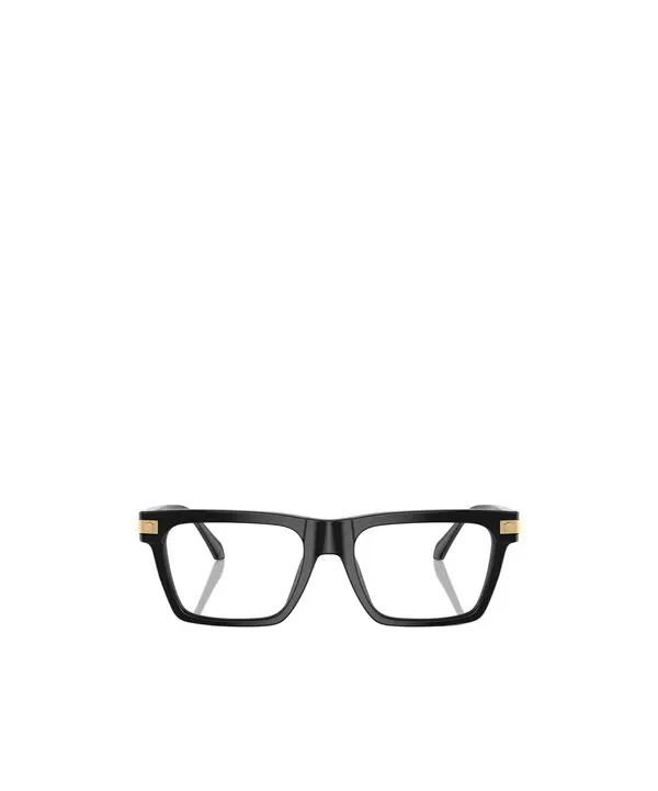 Versace Geometrically Framed Flat Mirror - Black