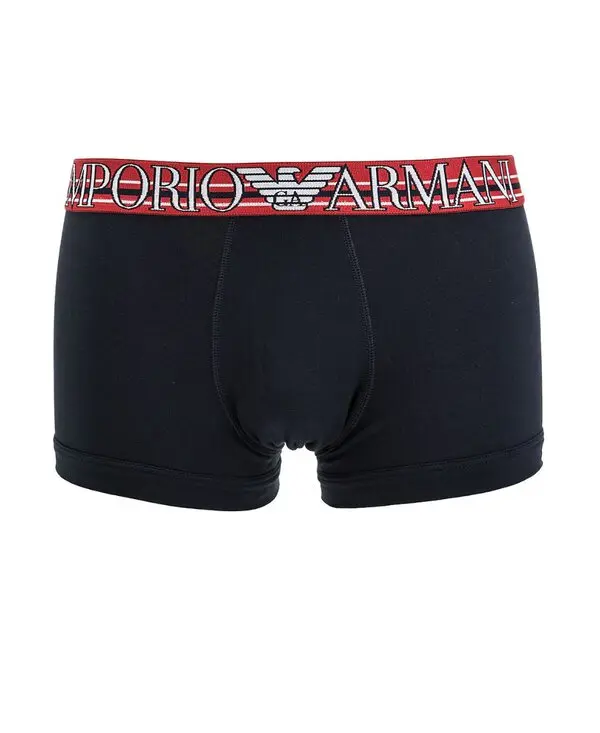 Emporio Armani Navy Blue Logo Underwear - Black